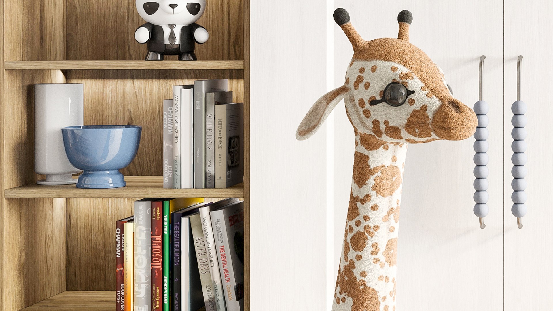 3D Children room with books decor model - TurboSquid 2168809