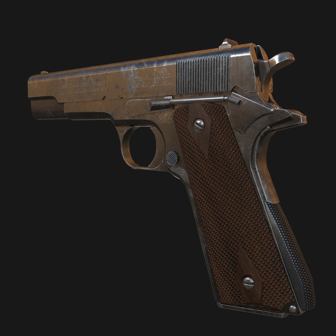 Colt m1911 3D model - TurboSquid 1344061