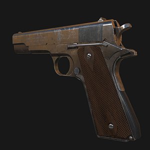 3d Model Pistol Colt1911