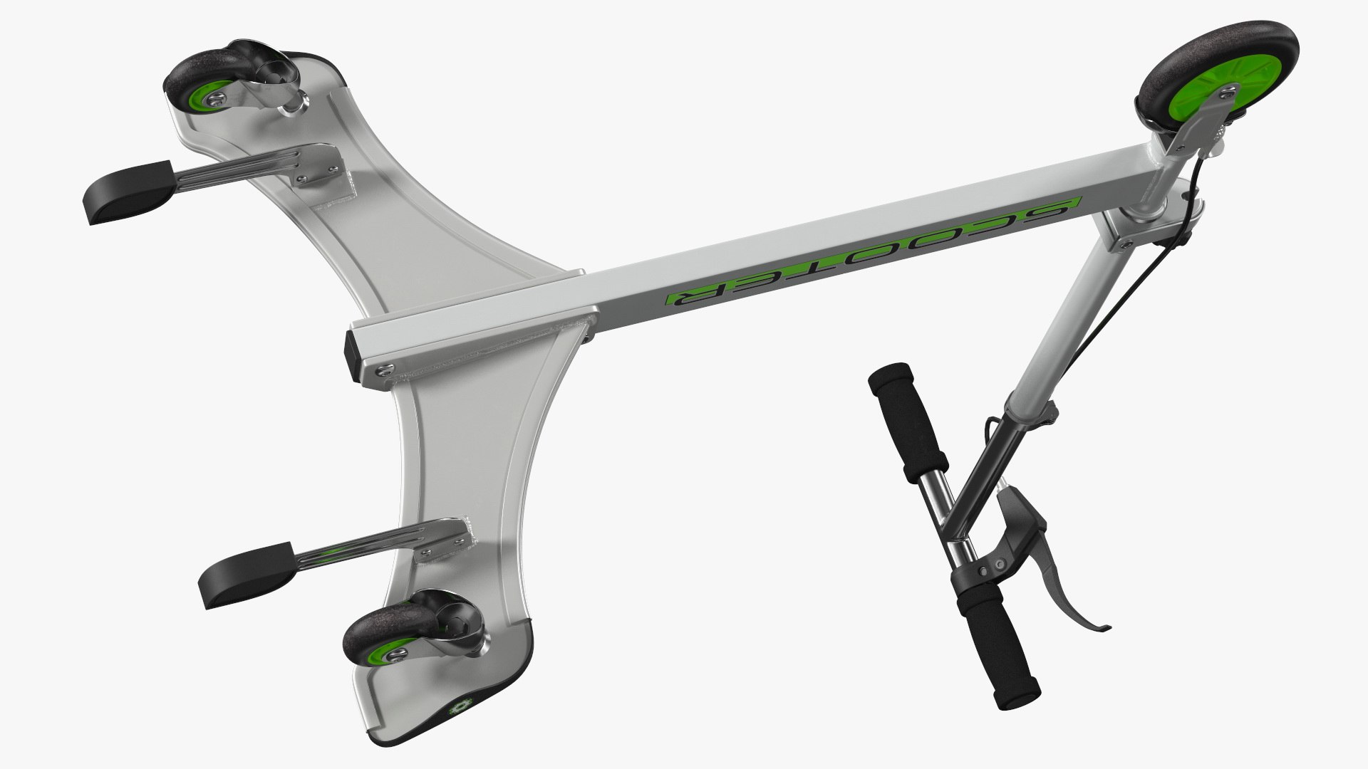 PowerWing Scooter Gray Green 3D Model - TurboSquid 1722917