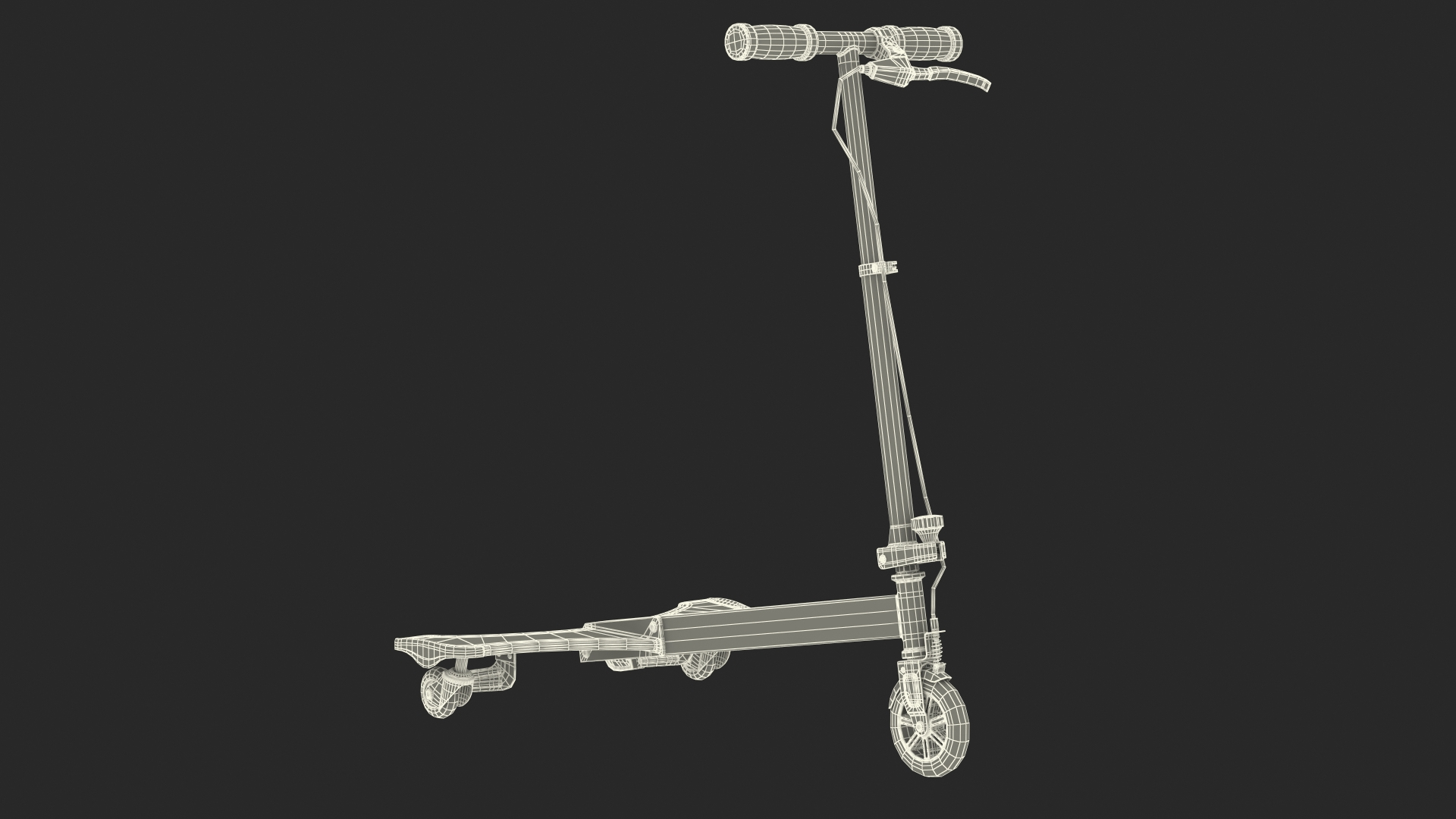 PowerWing Scooter Gray Green 3D Model - TurboSquid 1722917