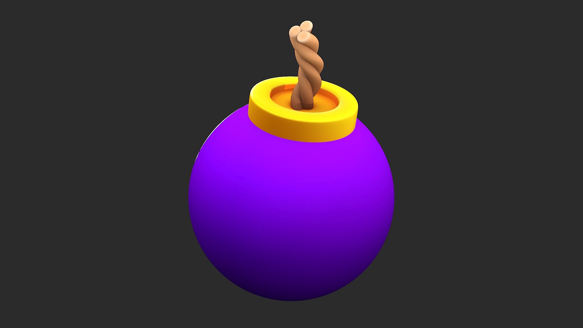 3D Model Stylized Bomb - TurboSquid 2174601