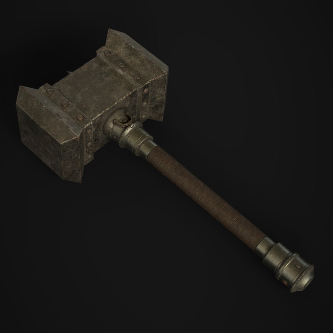 Medieval Hammer 3D - TurboSquid 1309421