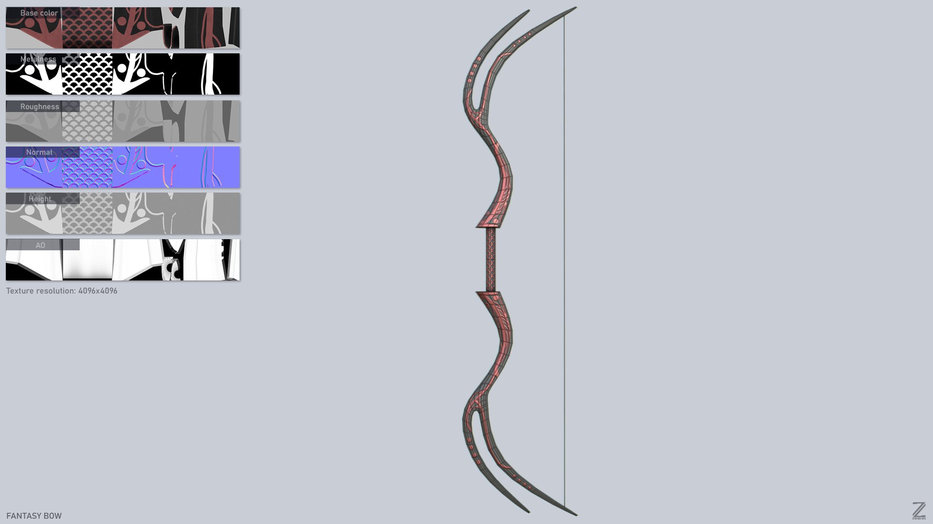 Fantasy Bow Collection 3D - TurboSquid 2241639