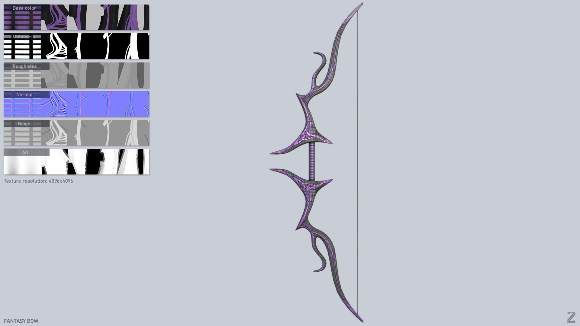 Fantasy Bow Collection 3D - TurboSquid 2241639