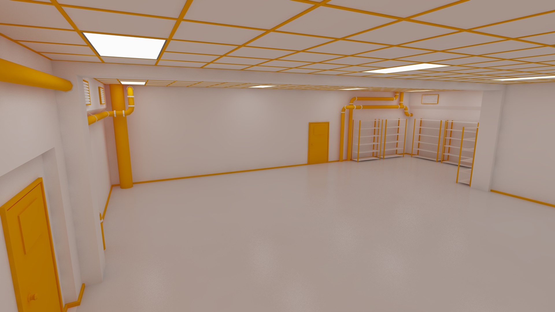 Interior Facility 3d Model