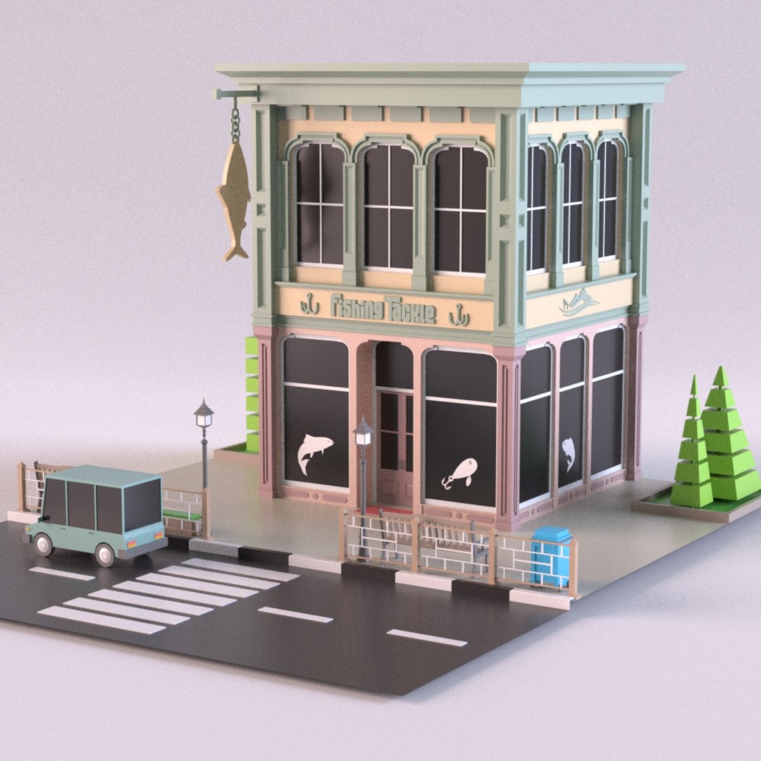 3D Fishingtackleshop 01 - TurboSquid 1479423