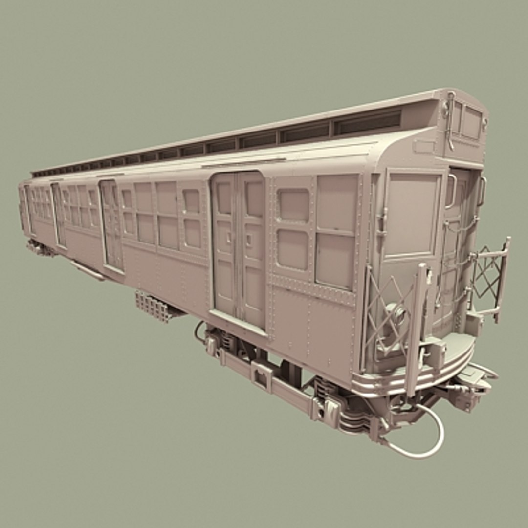 3d Subway Train Car