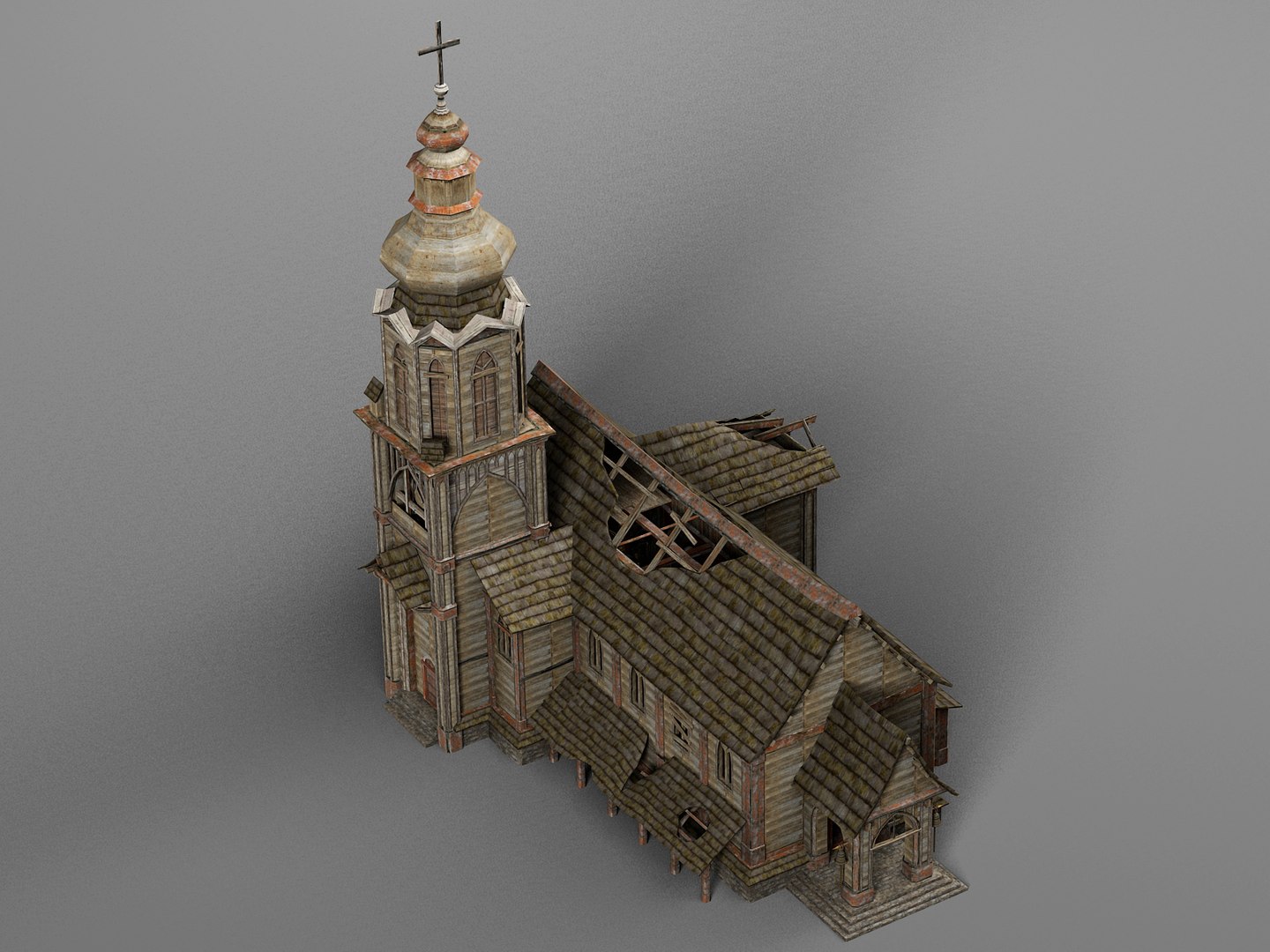 3D Old Church Model - TurboSquid 1245830