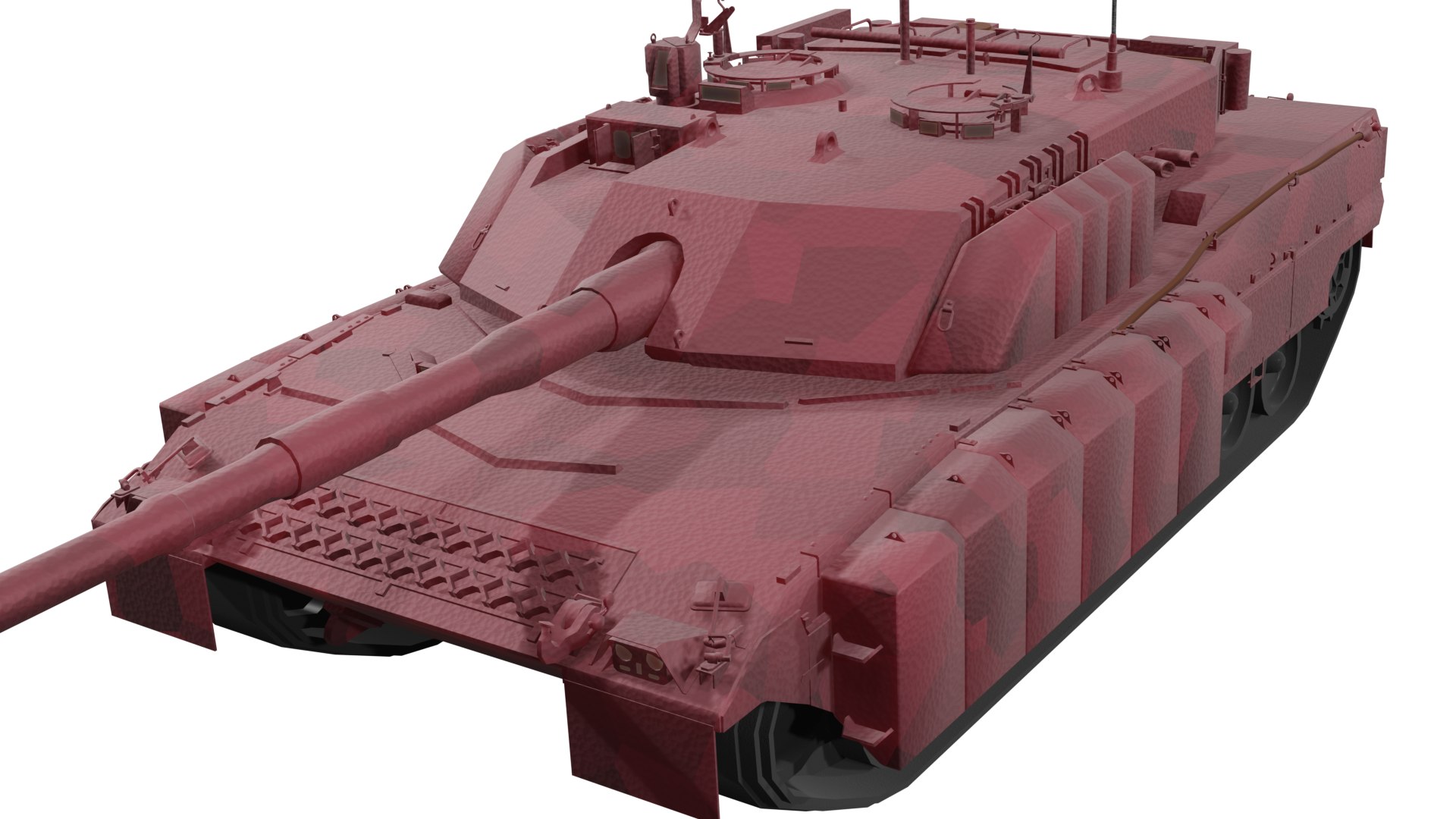 탱크 C1 아리에테 레드 3D 모델 - TurboSquid 1852165