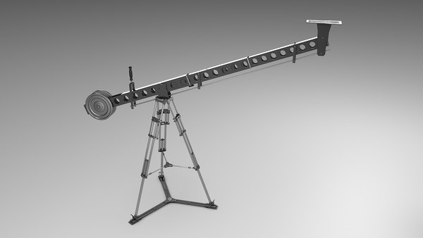 3d model of tv studio camera