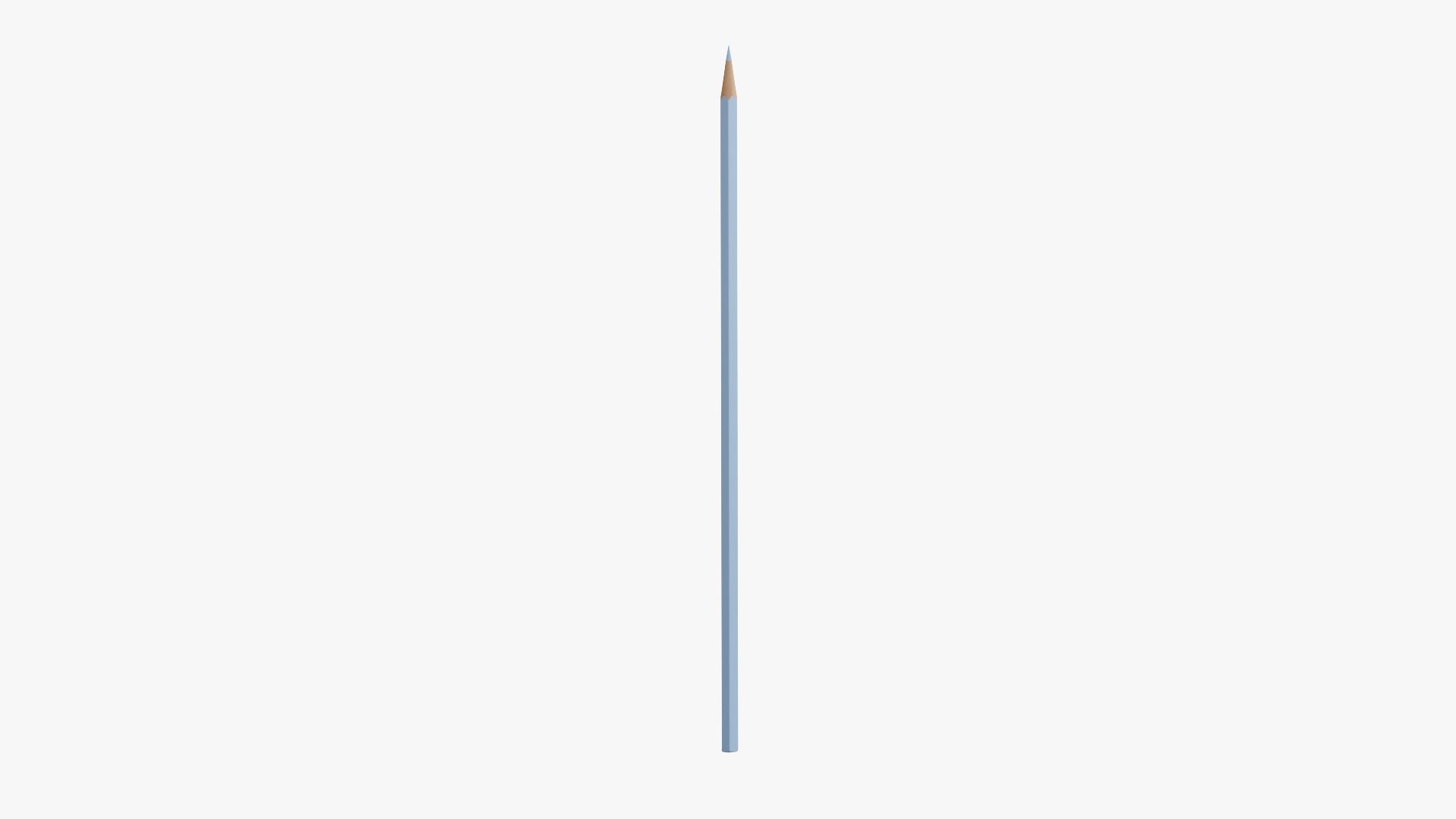3D Light Blue Pencil Model - TurboSquid 2249171