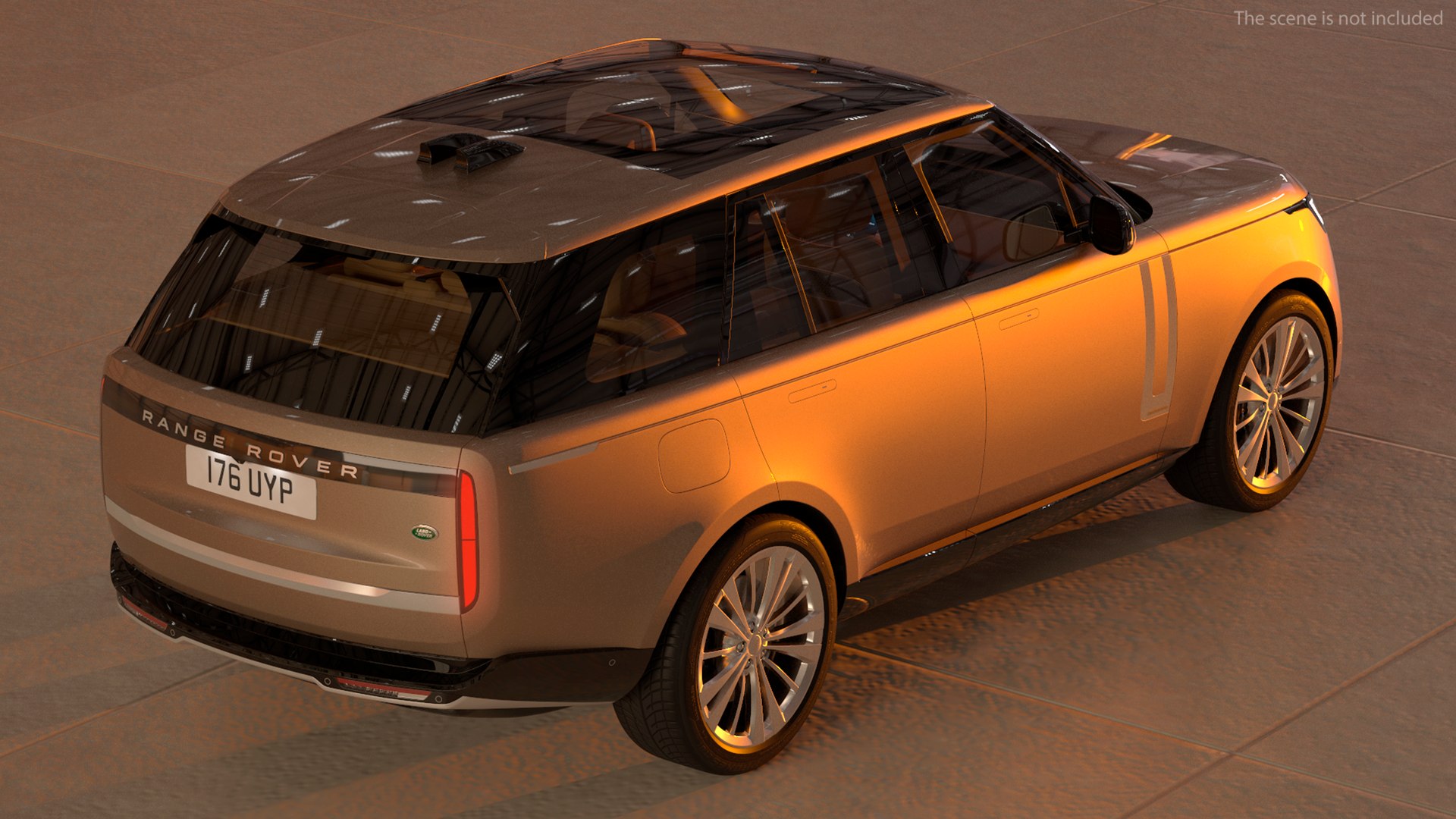 3D Range Rover 2022 Lights On Rigged - TurboSquid 1956155