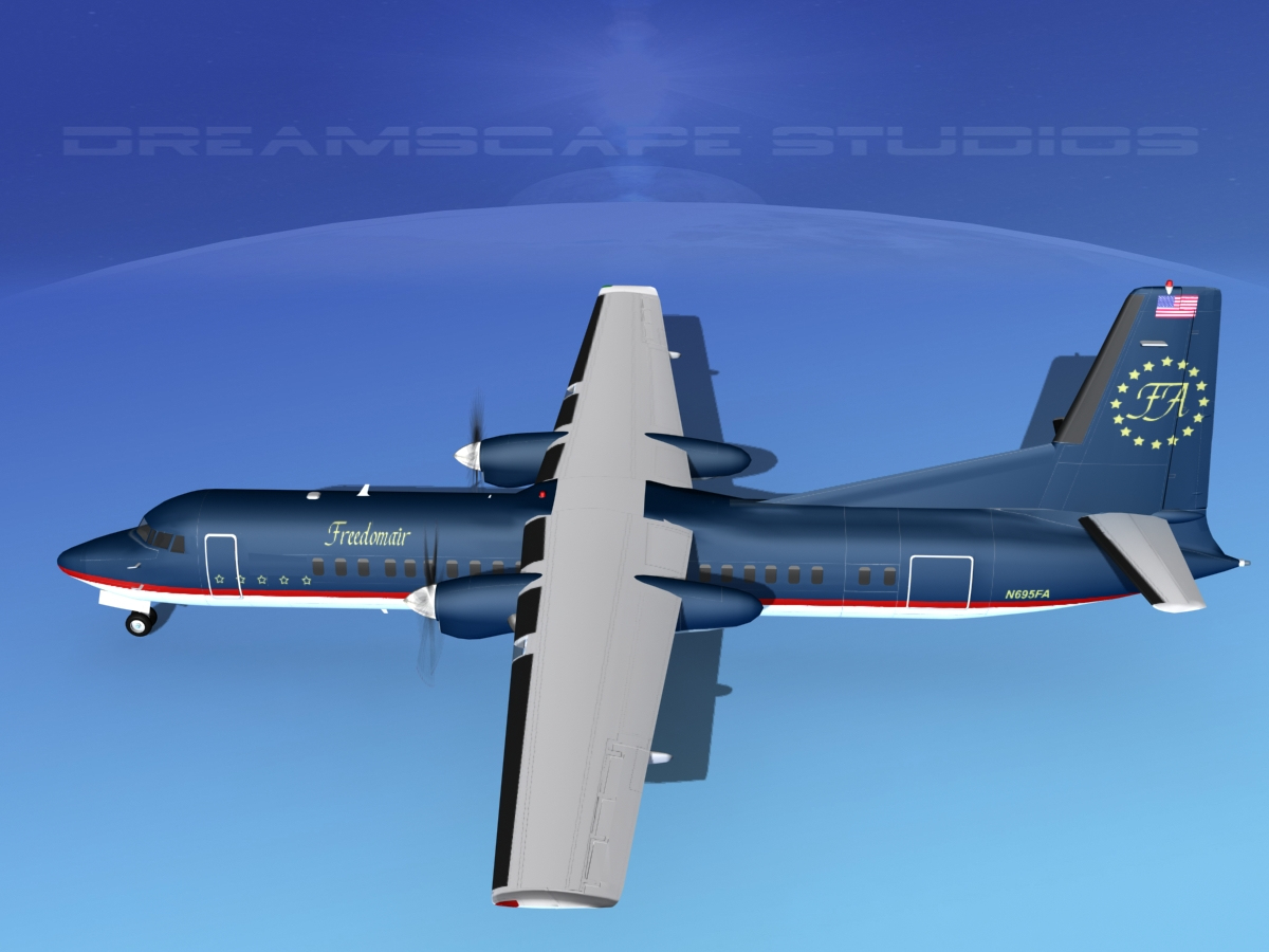 3d model fokker aircraft