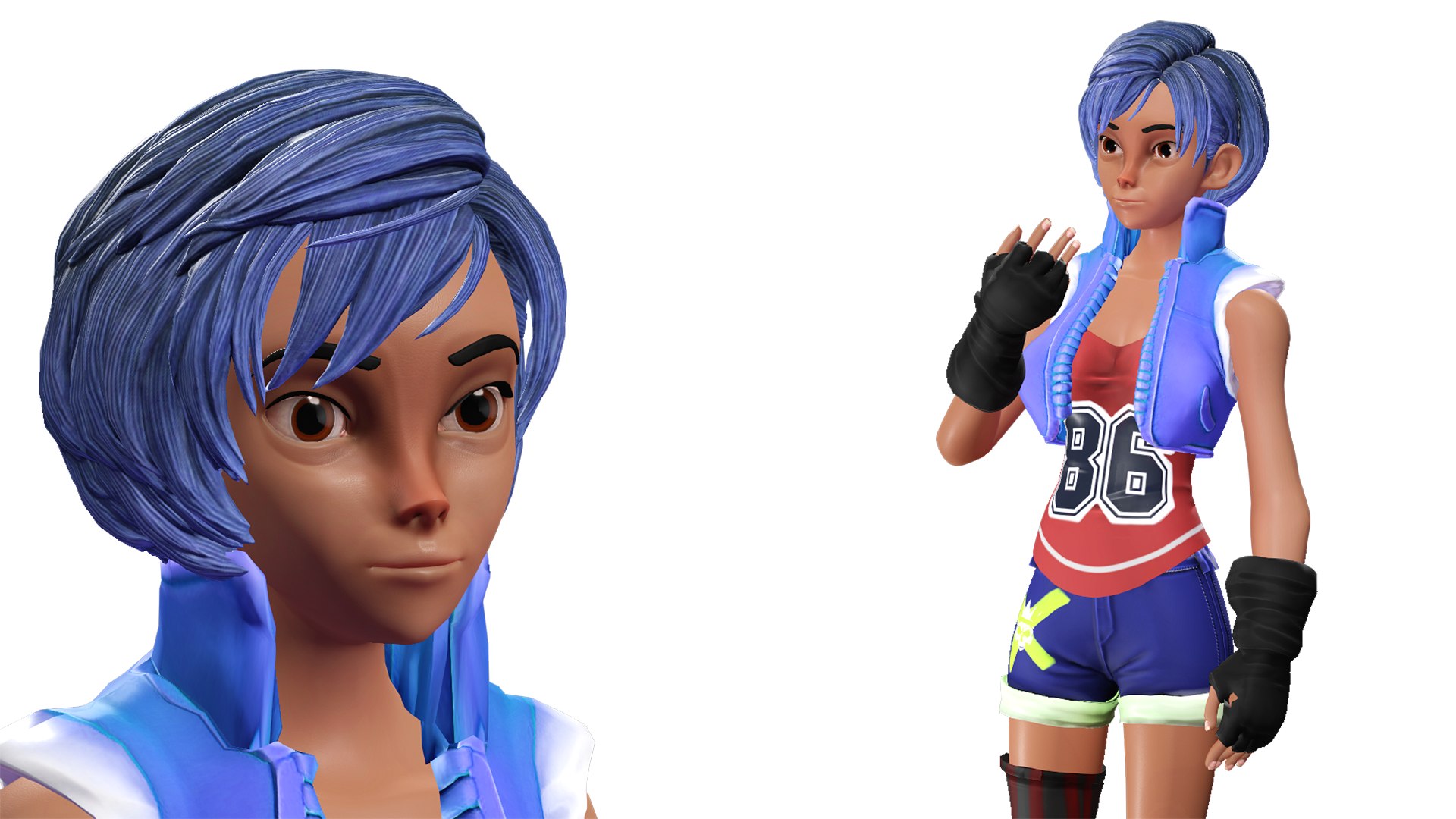 3D Model Cartoon Rigged Cute Girl-Luch Character 3D Model - TurboSquid ...