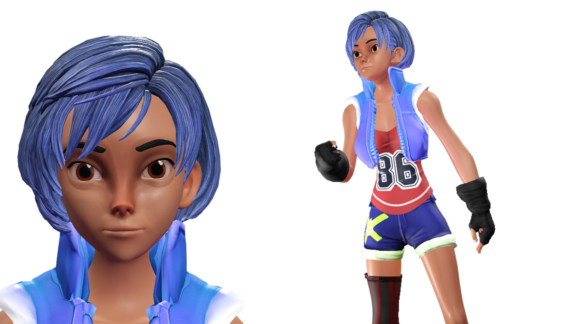 3D Model Cartoon Rigged Cute Girl-Luch Character 3D Model - TurboSquid ...