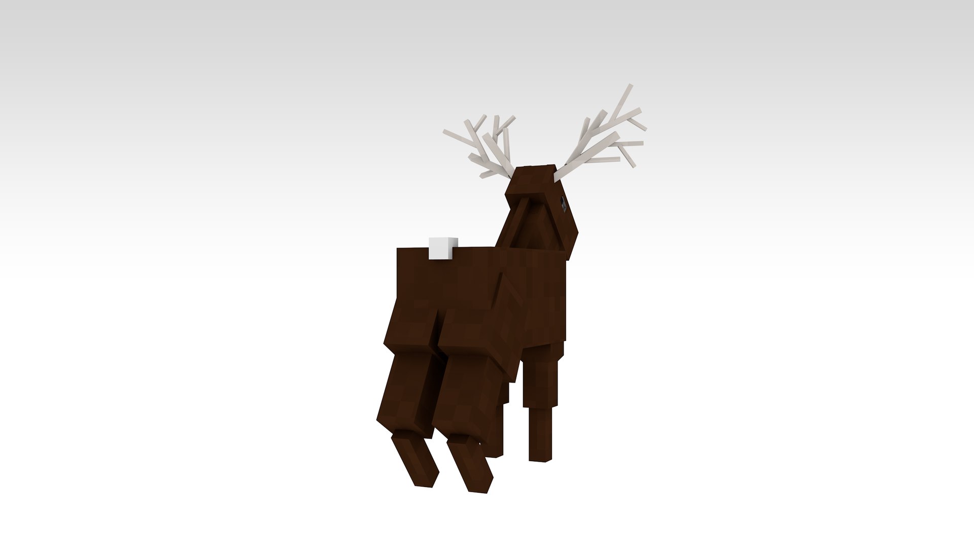 3d Model Deer Minecraft Maxel
