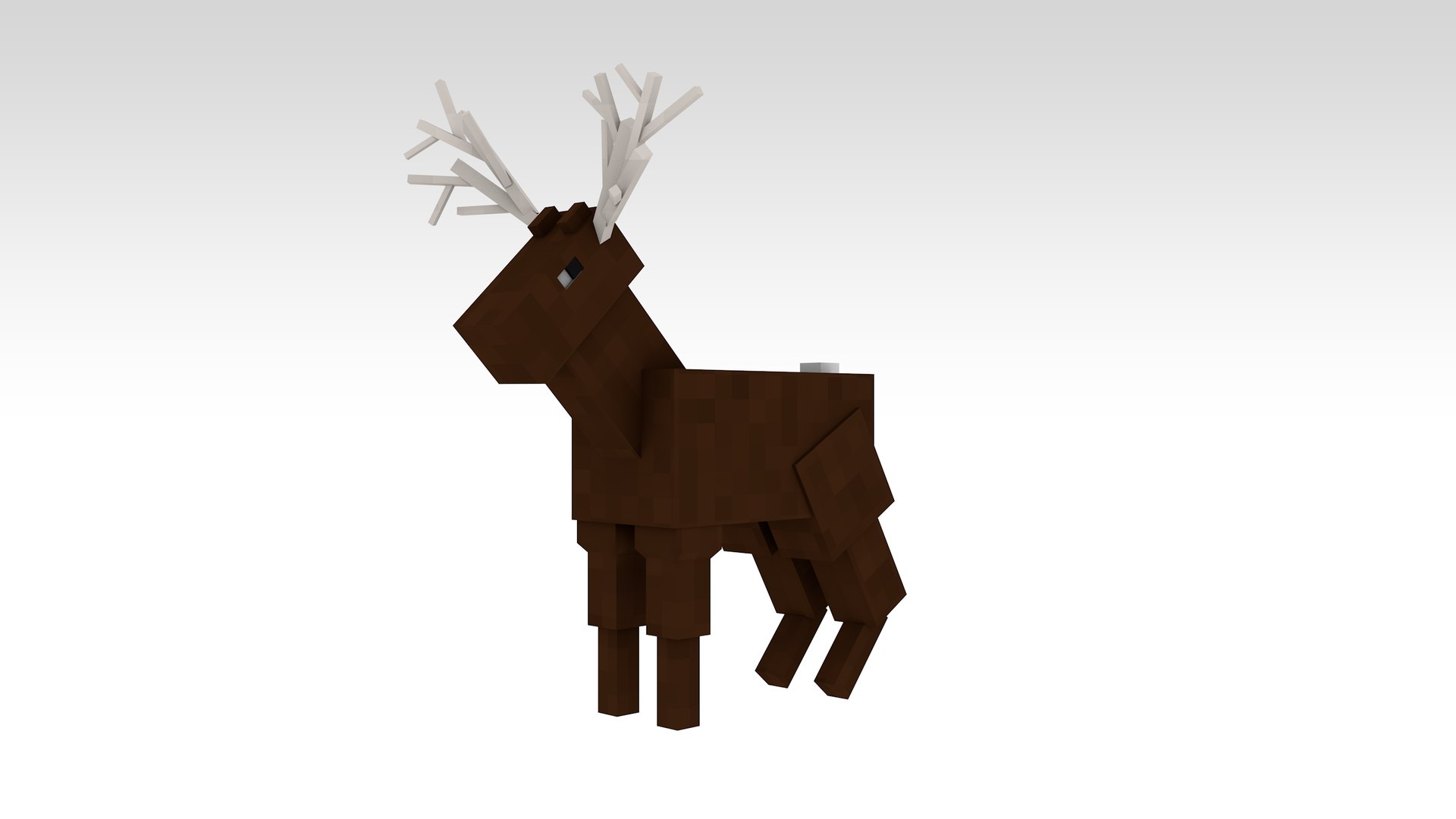 3d Model Deer Minecraft Maxel