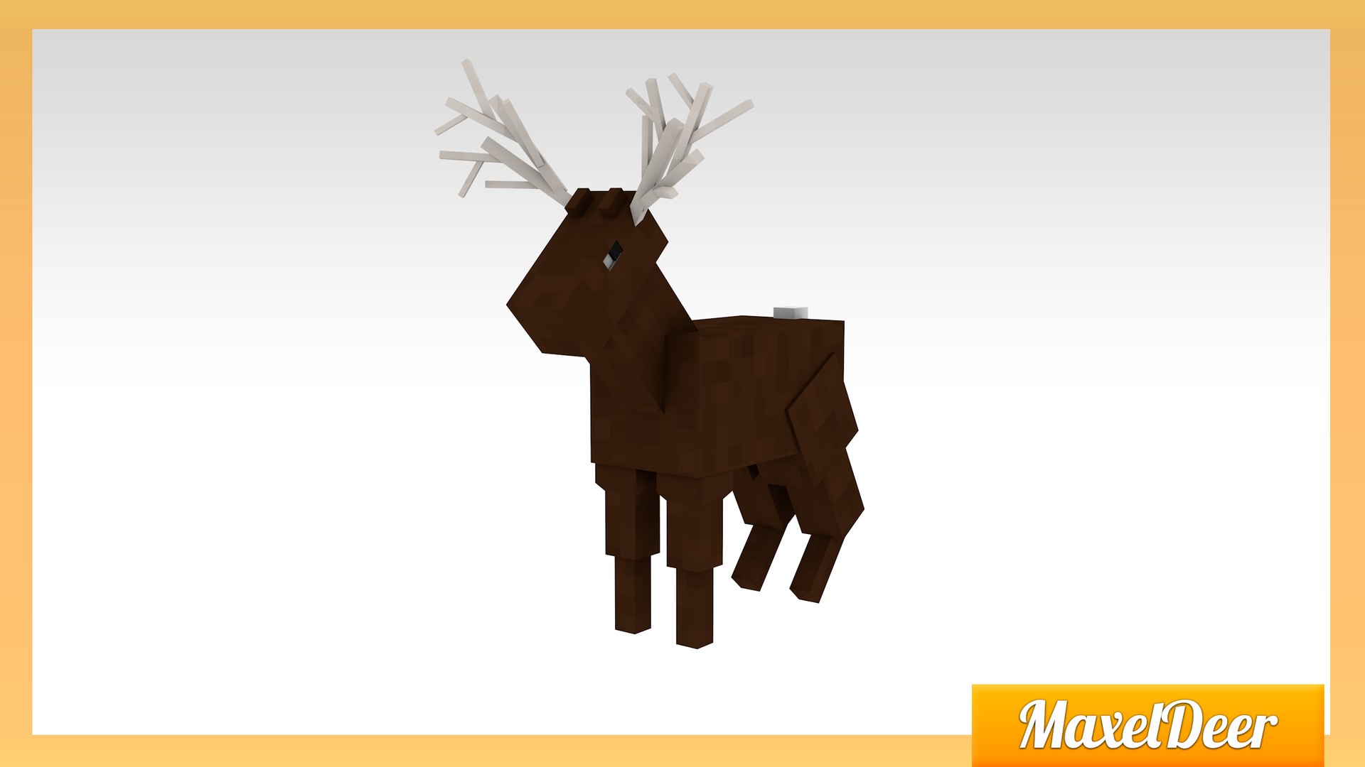 3d Model Deer Minecraft Maxel