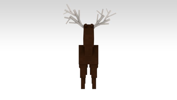 3d model deer minecraft maxel