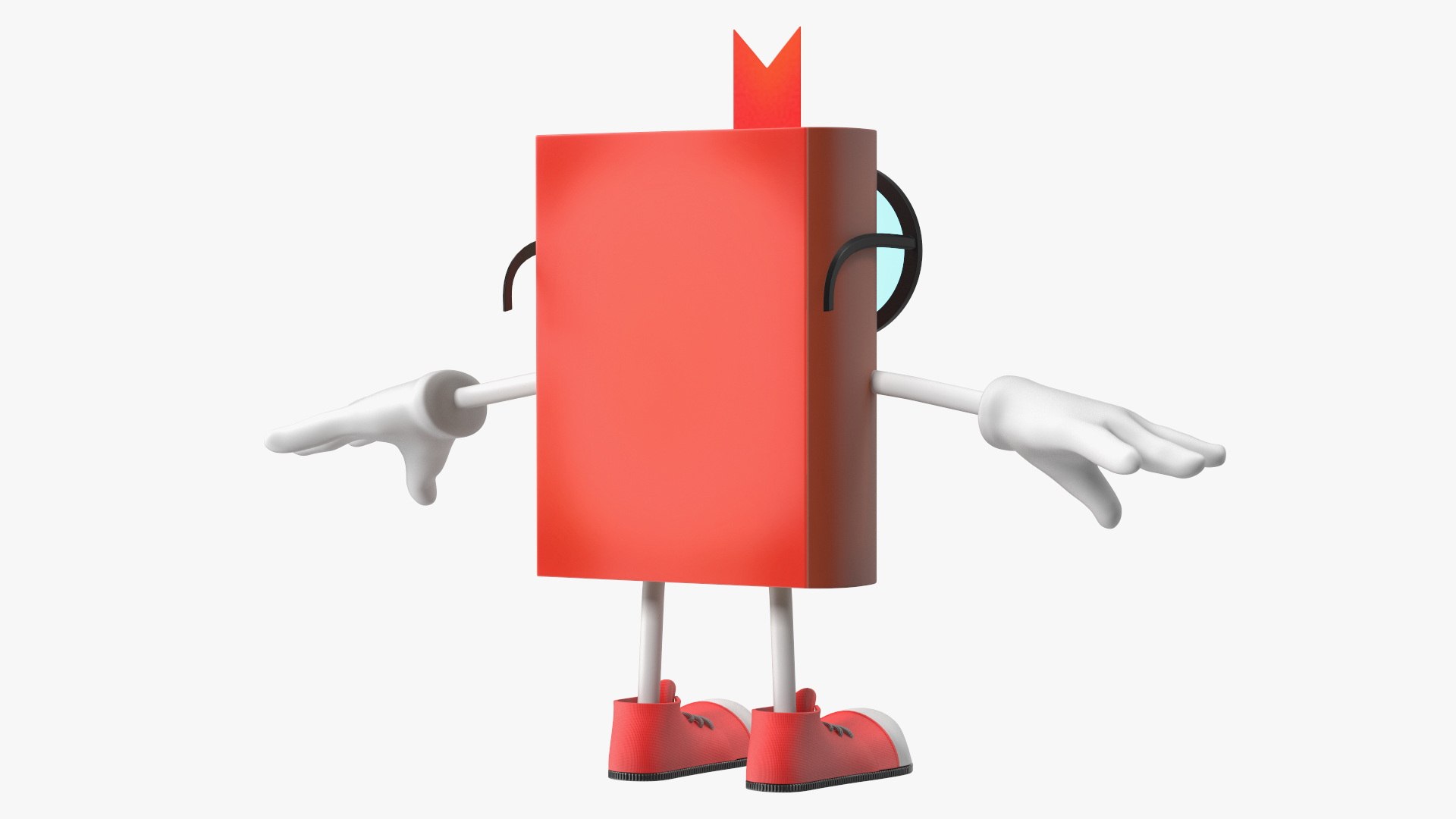 3D Cartoon Red Book Rigged - TurboSquid 2130222