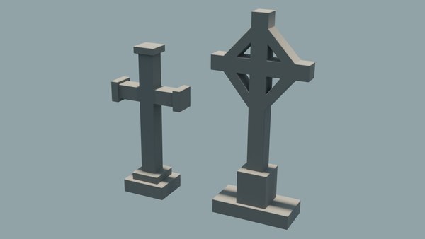 modelo 3d Cementerio de baja poli gratis - TurboSquid 1710240