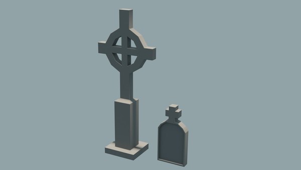 modelo 3d Cementerio de baja poli gratis - TurboSquid 1710240