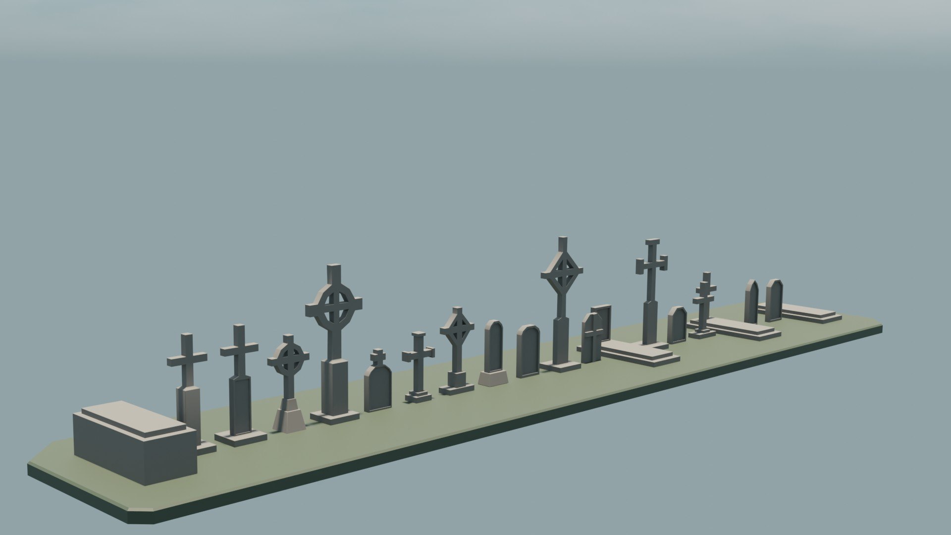 Free 3D Grave Graveyard Model - TurboSquid 1710240