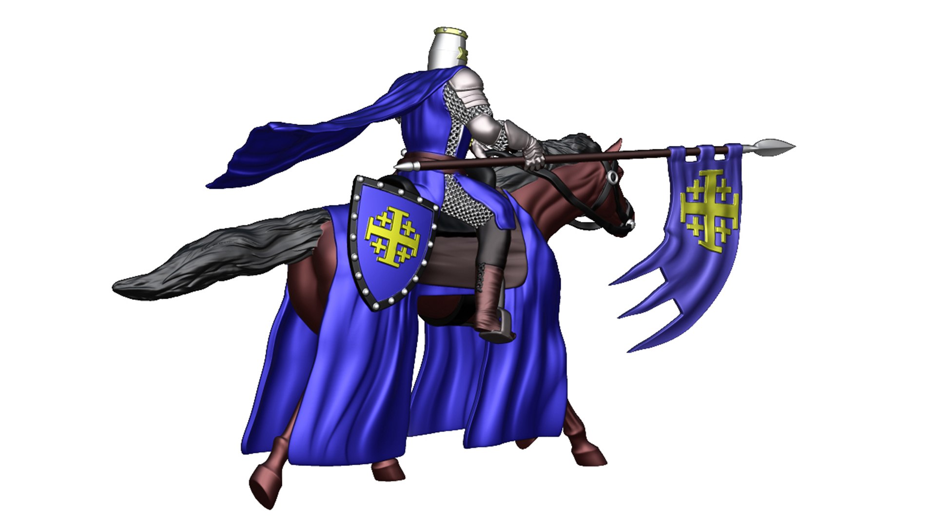 Order Of The Holy Sepulcher Of Jerusalem Cavalry 5 3D Model ...