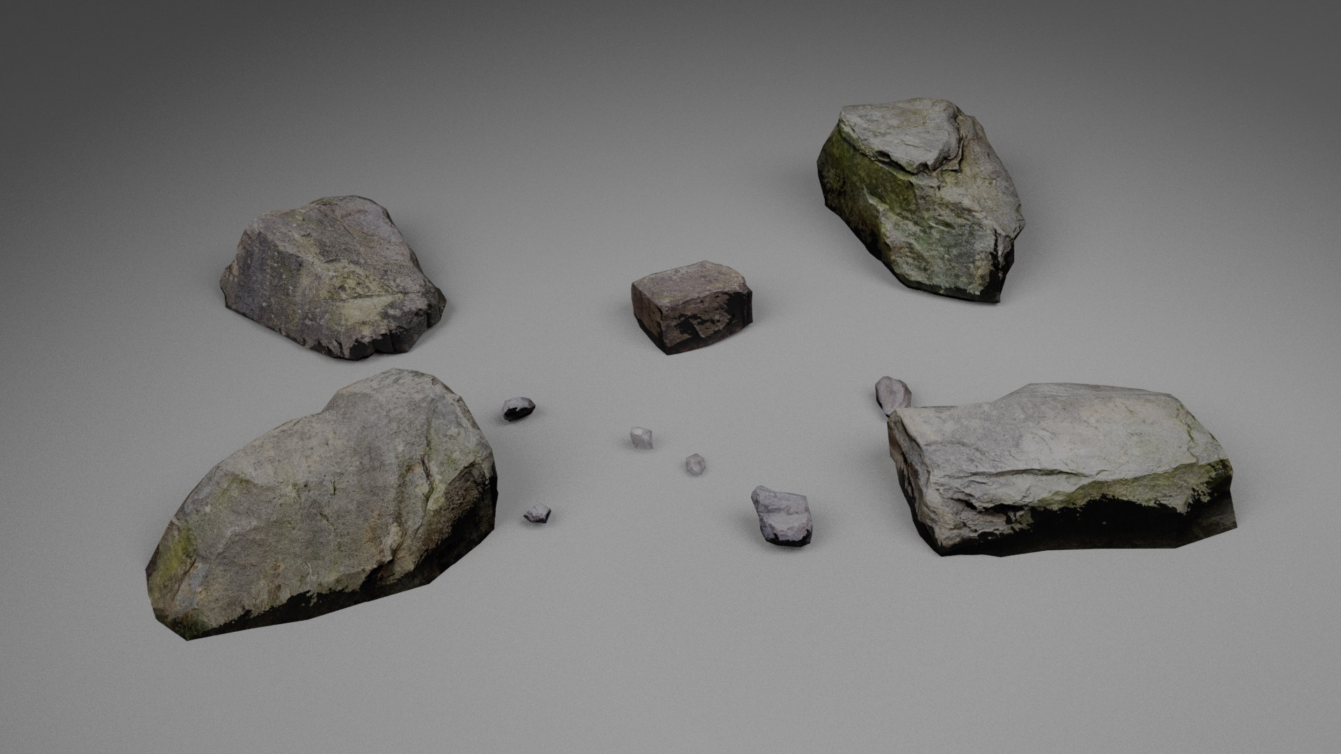 3D model rocks pack - TurboSquid 1535751