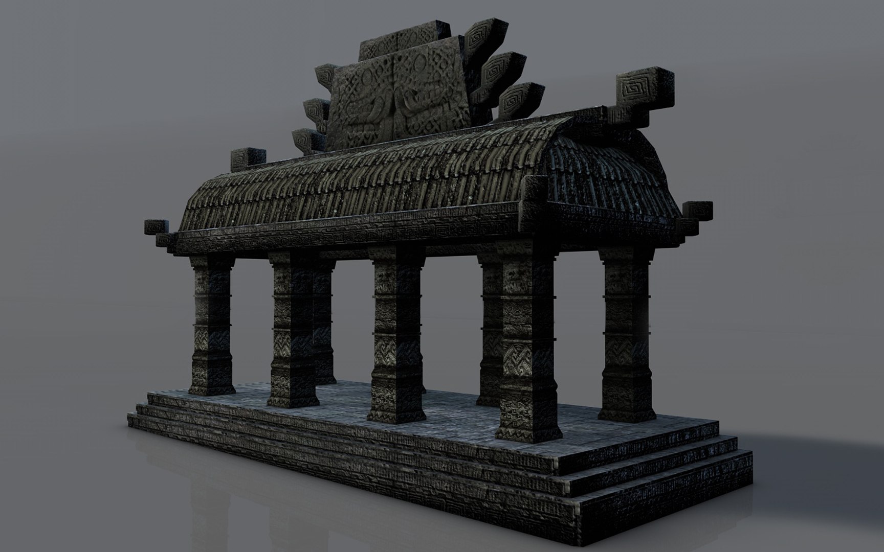 Aztec small temple 3D model - TurboSquid 1357381