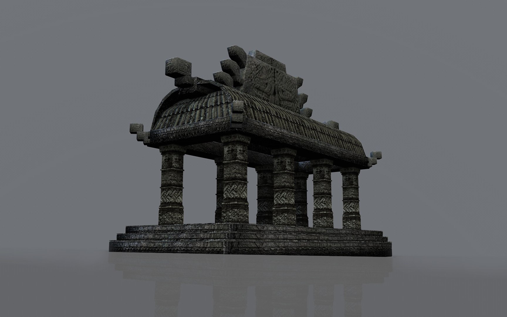 Aztec small temple 3D model - TurboSquid 1357381