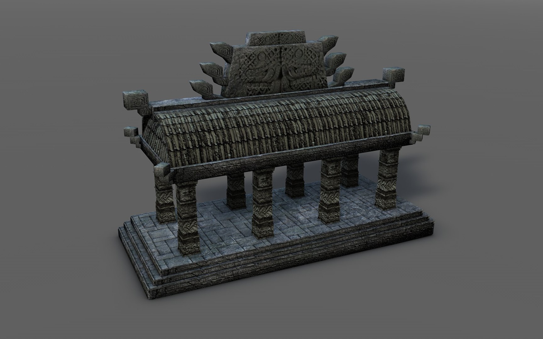 Aztec small temple 3D model - TurboSquid 1357381