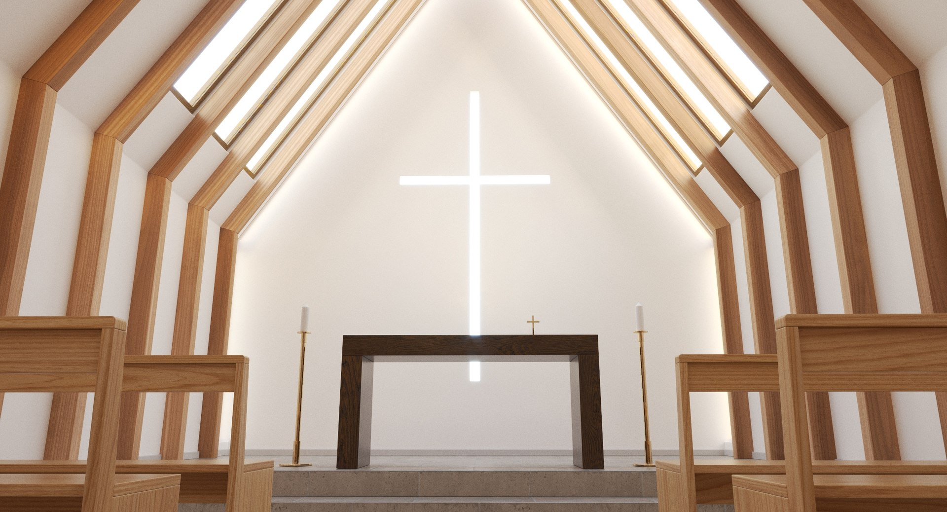 Chapel Church Architecture 3D Model - TurboSquid 1462946