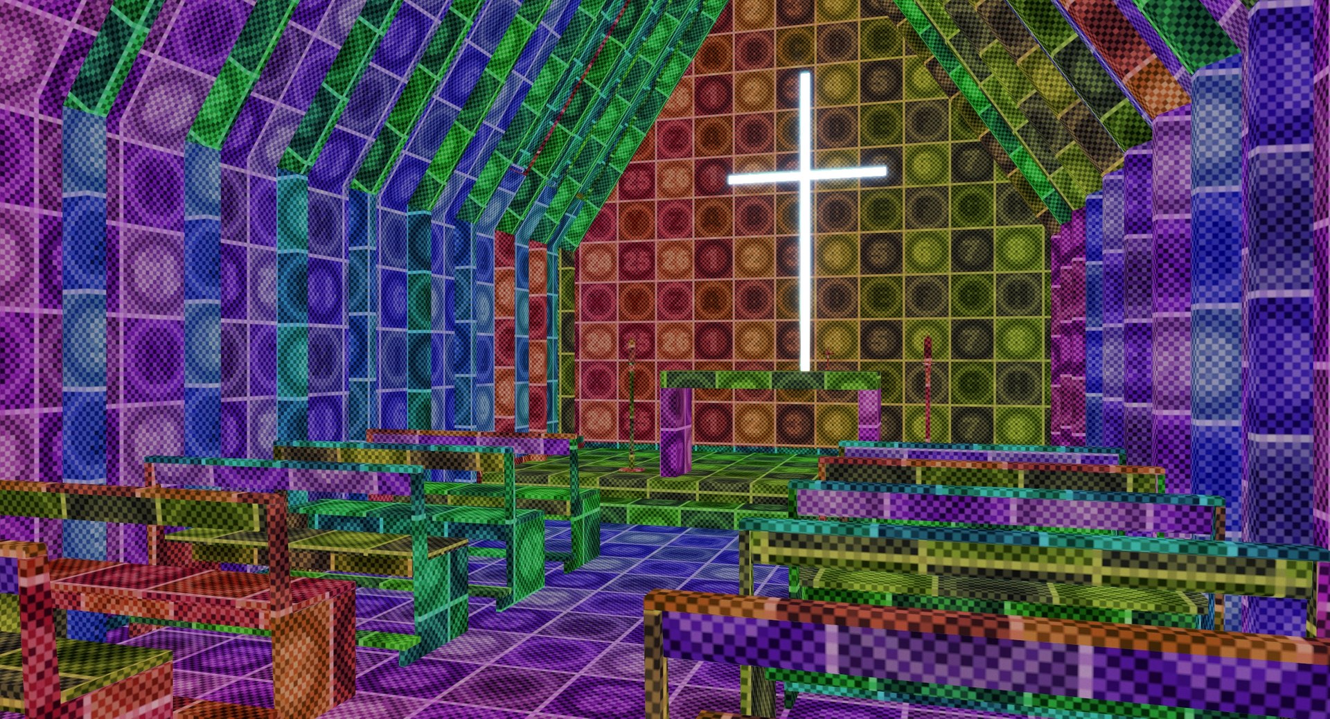 Chapel church architecture 3D model - TurboSquid 1462946