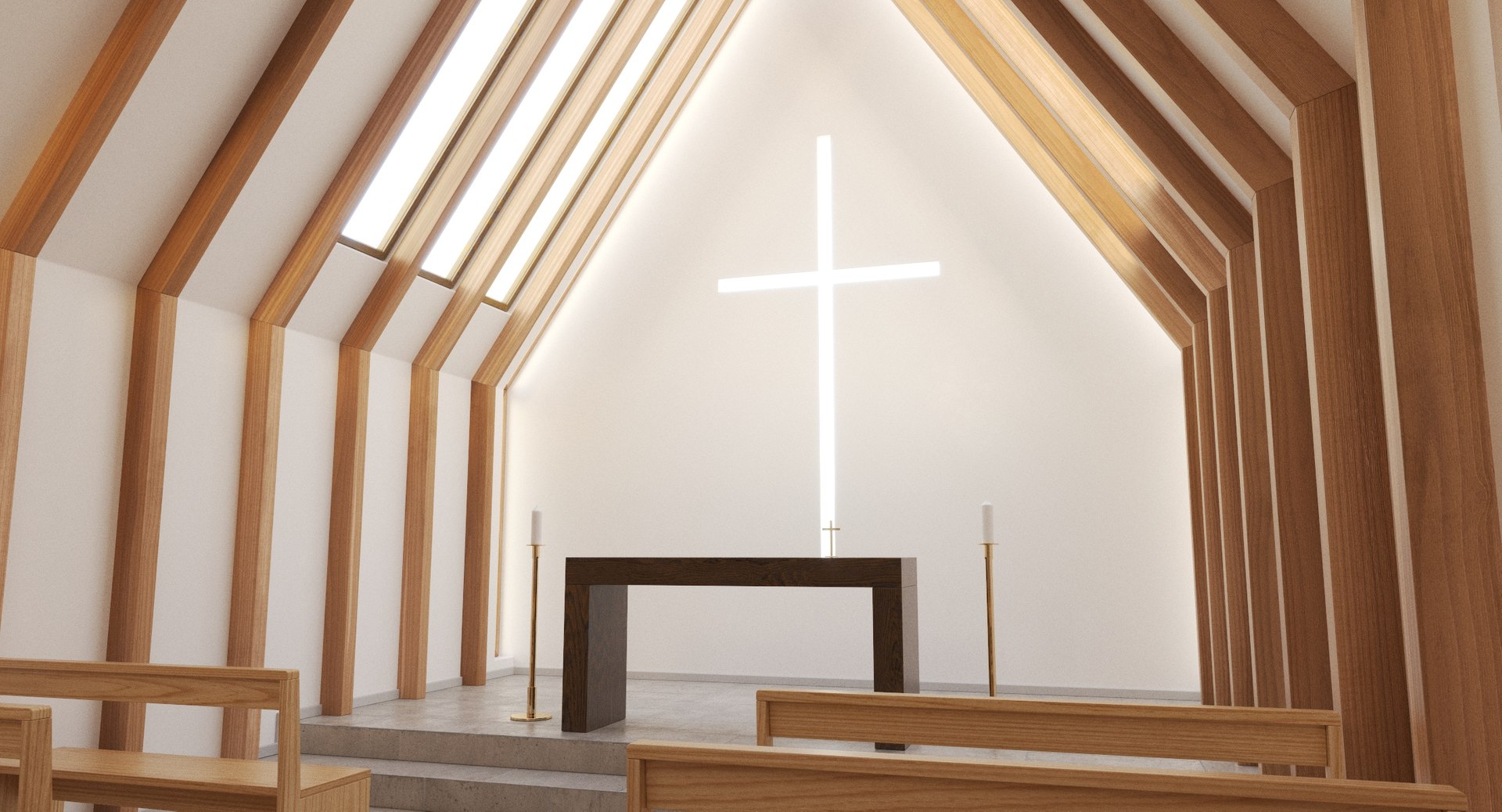 Chapel Church Architecture 3D Model - TurboSquid 1462946