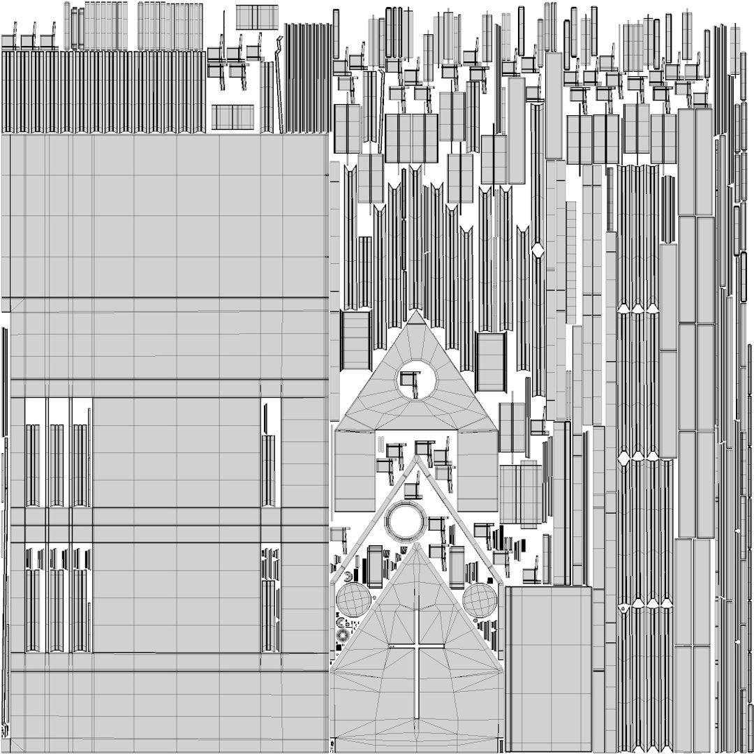 Chapel Church Architecture 3D Model - TurboSquid 1462946