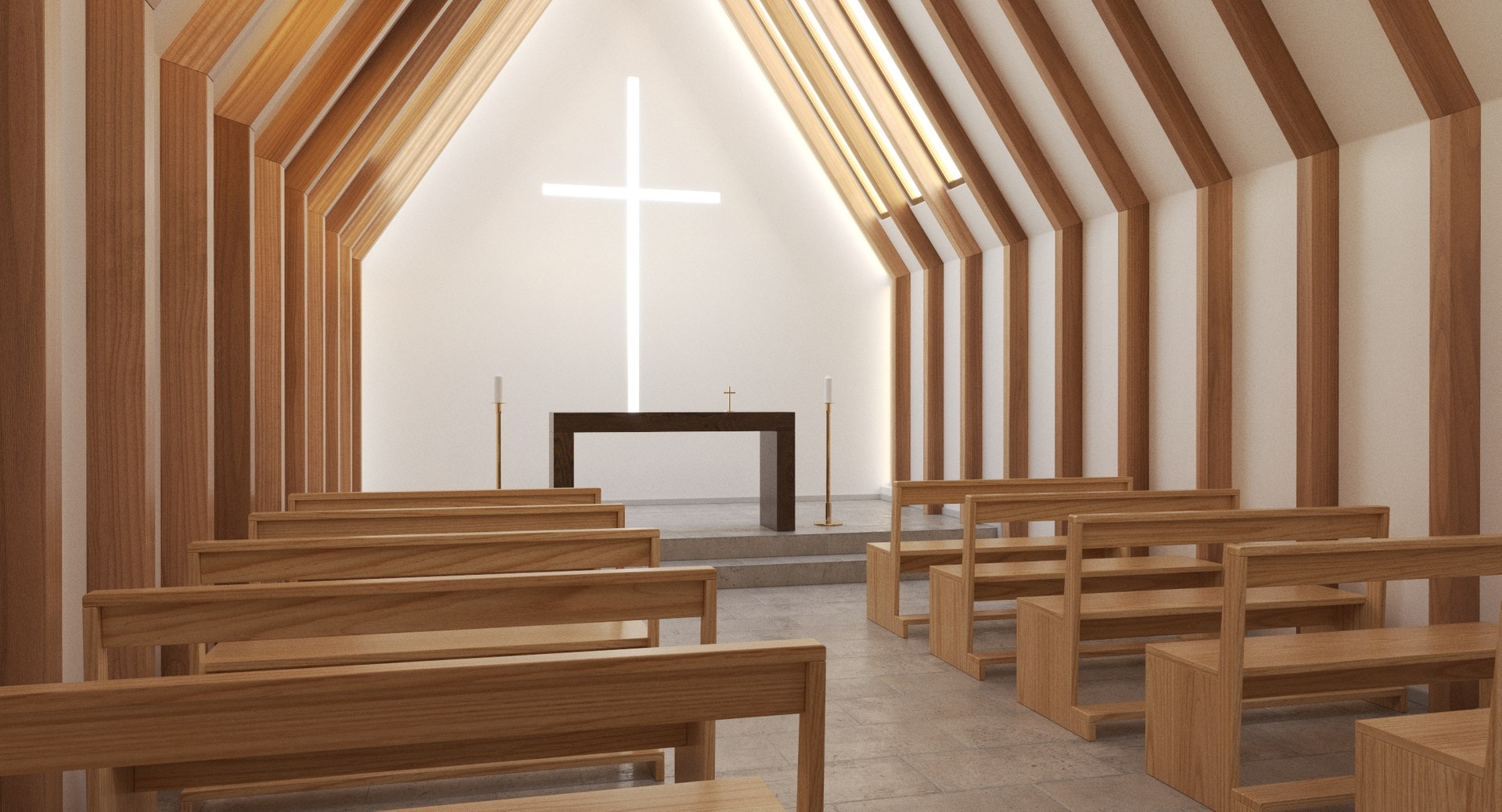 Chapel Church Architecture 3D Model - TurboSquid 1462946