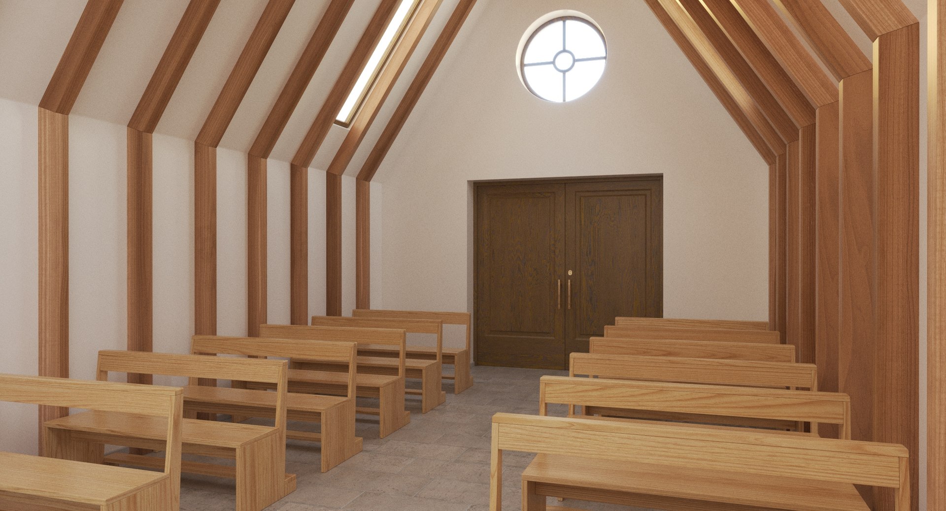 Chapel Church Architecture 3D Model - TurboSquid 1462946