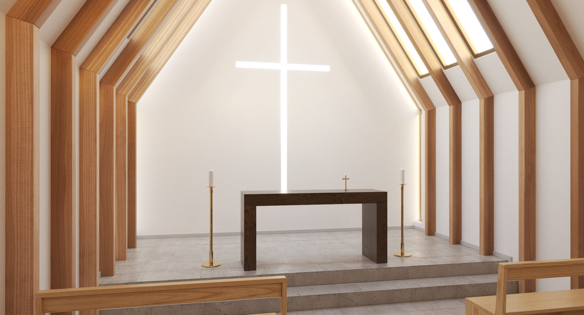 Chapel Church Architecture 3D Model - TurboSquid 1462946