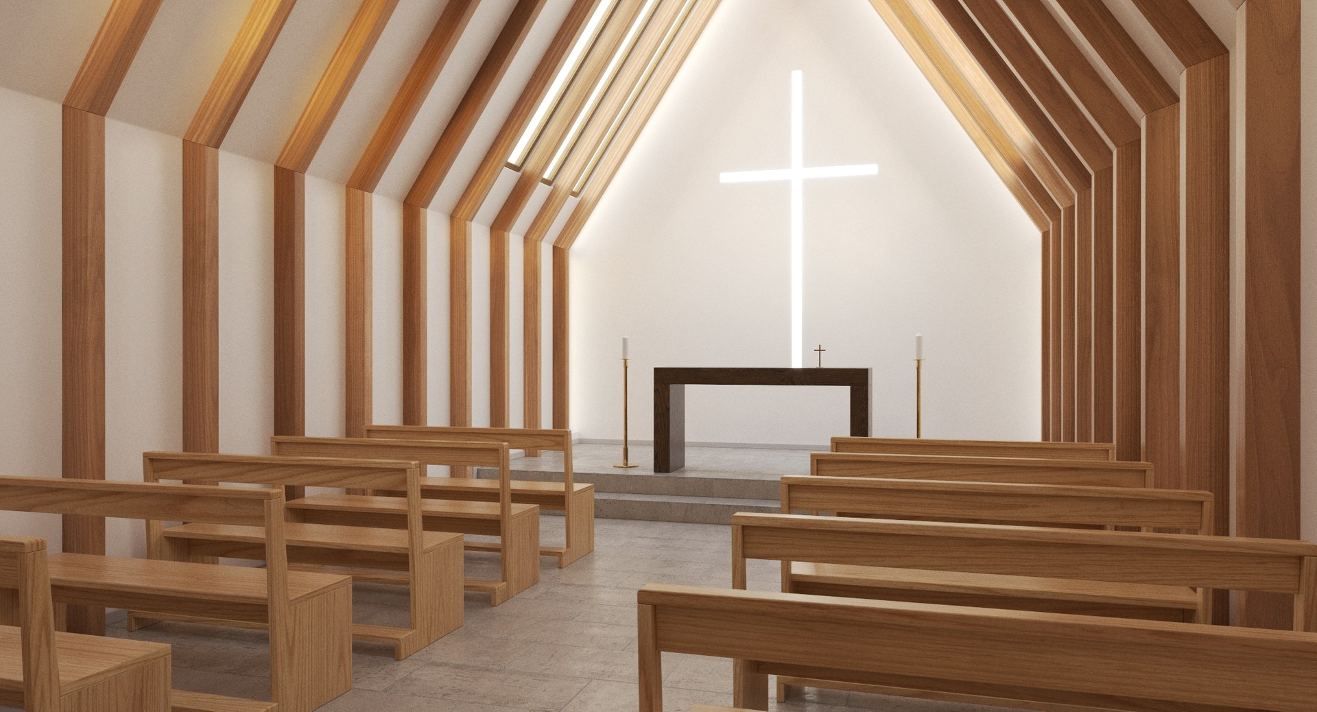 Chapel Church Architecture 3D Model - TurboSquid 1462946