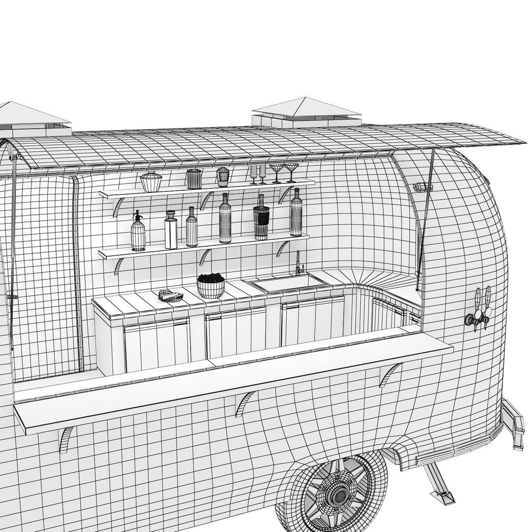 3D Bar Car Trailer - TurboSquid 1558306