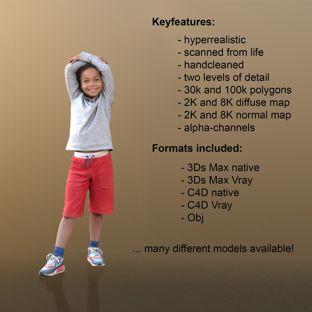 3D Model Boy Arms Goofy - TurboSquid 1707391