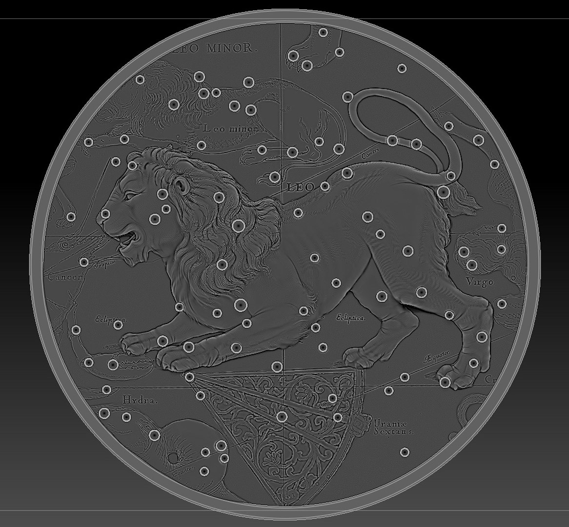 3d Model Of Relief Leo