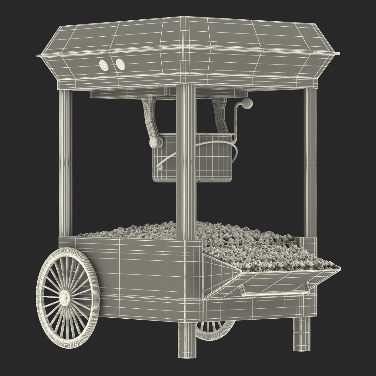 popcorn machine 3d model