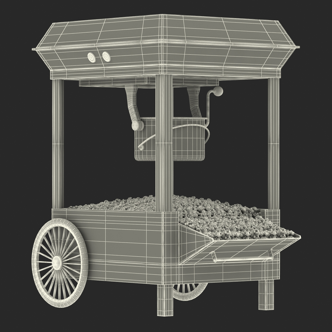 popcorn machine 3d model