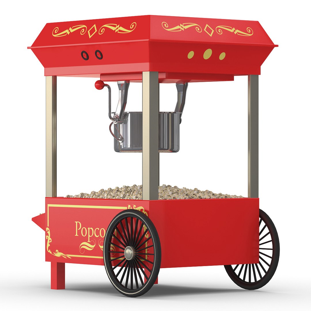 Popcorn Machine 3d Model