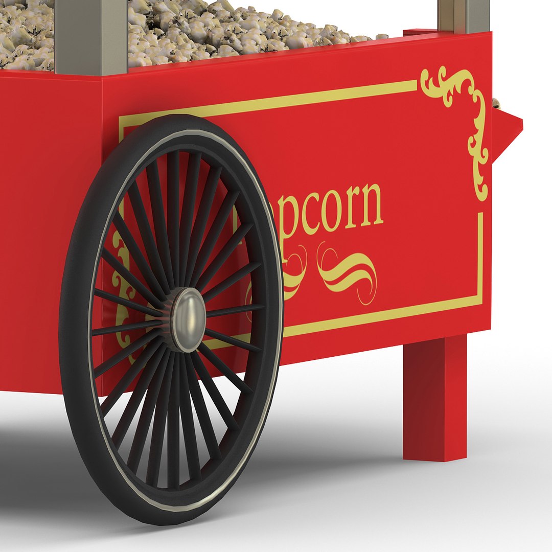 Popcorn Machine 3d Model