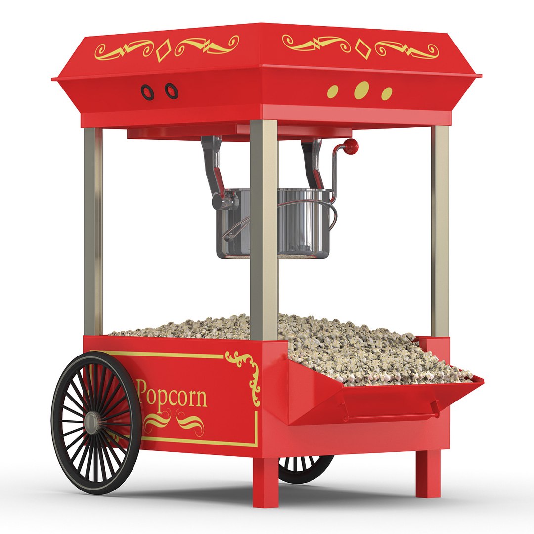 Popcorn Machine 3d Model