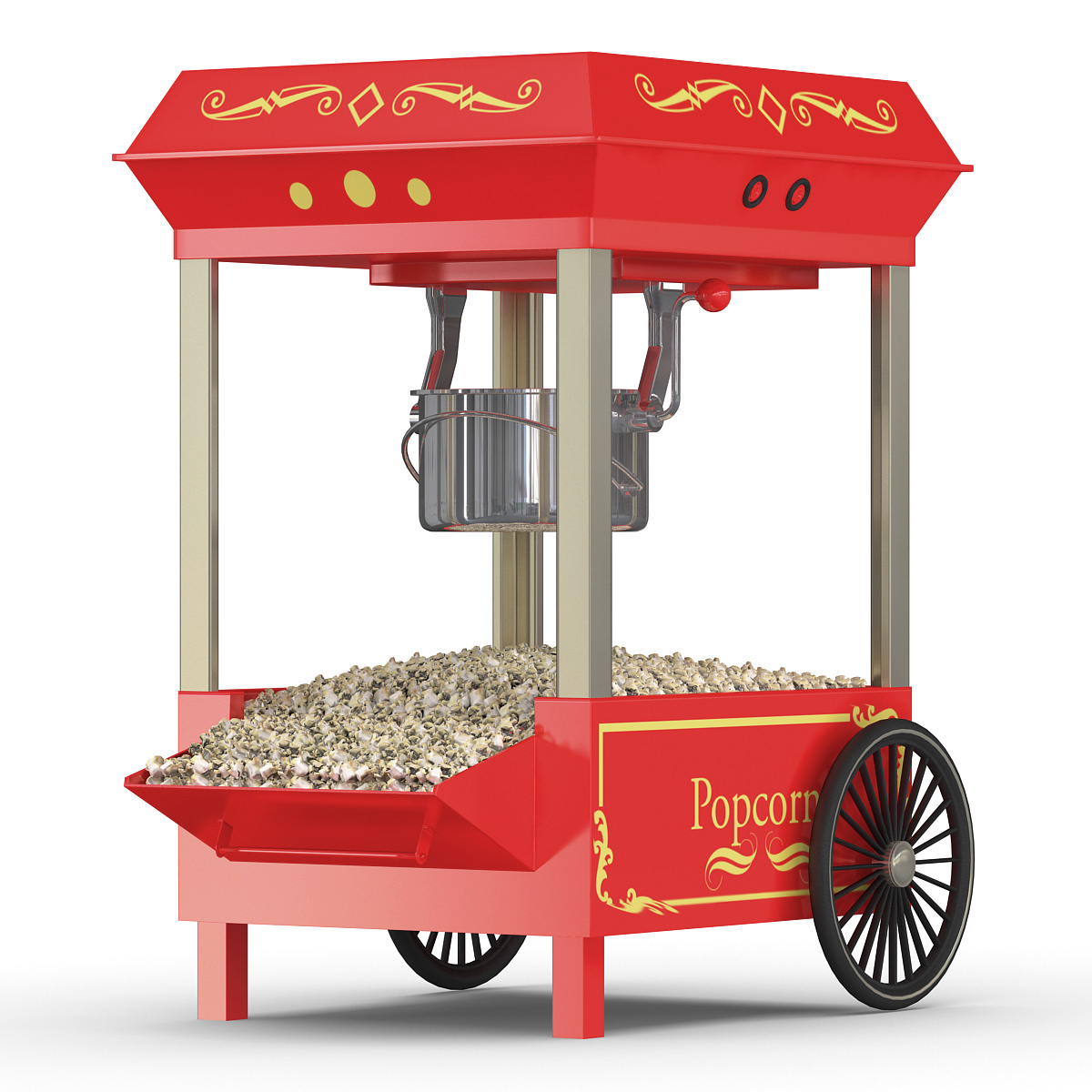 popcorn machine 3d model